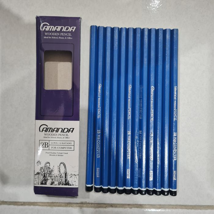 Jual pensil 2b biru kayu /Super murah /harga per 12 pcs - Jakarta Utara ...