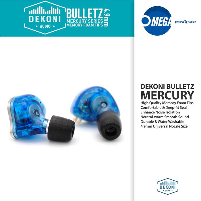 Jual DEKONI BULLETZ MERCURY Memory Foam Tips/Eartips for Universal IEM ...