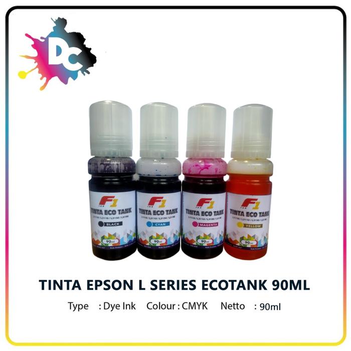 Jual Tinta Dye Epson EcoTank 003 F1 90ML / Refill Botol Ink Printer ...