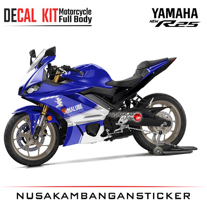 Jual stiker Yamaha All New R25 Livery YZF Biru - Graftac, Gliter Doft ...