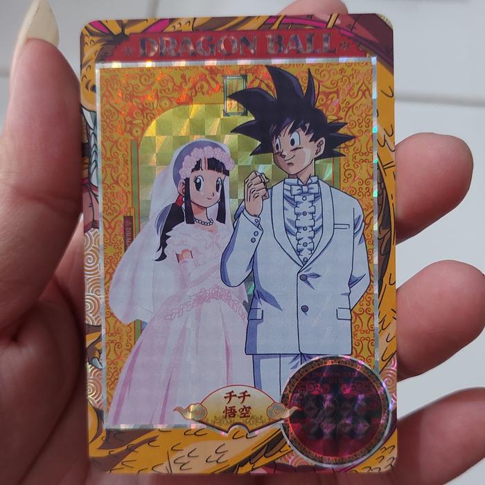 Jual Kartu Dragon Ball Goku Chichi Wedding Nikah Married Fanscard Gold ...