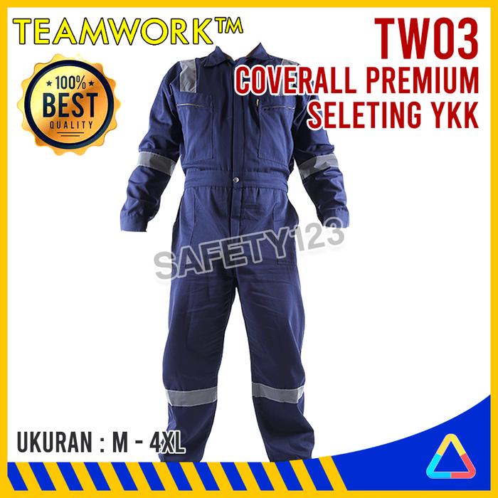 Jual TW03 TeamWork Coverall Premium Super Big Size Wearpack Kerja ...