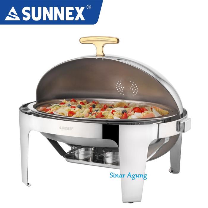 Jual PEMANAS ROLLTOP OVAL CHAFING DISH SUNNEX 9.0 LITER - Kota ...