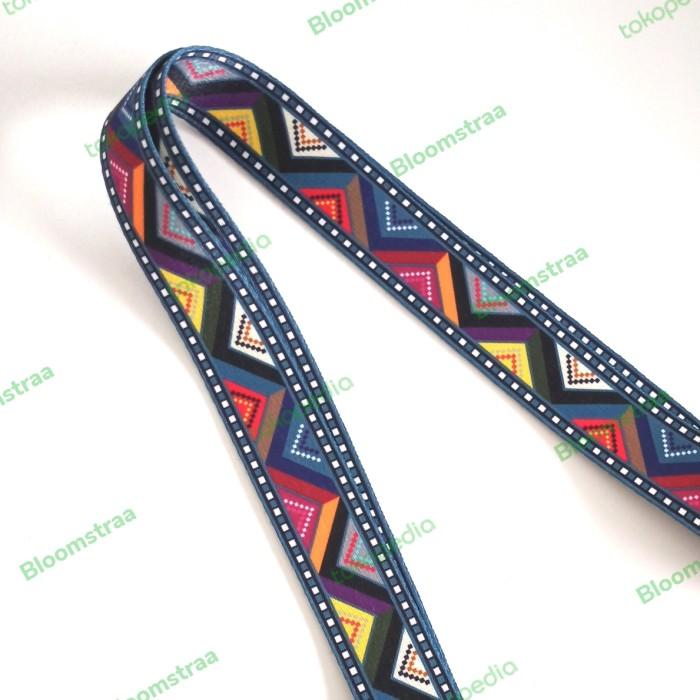 Jual Webbing Motif Zigzag 38mm Tali Tas Polyester 3,8cm 38 mm Poly 1 ...