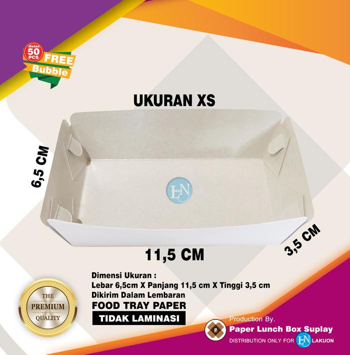Jual FOOD TRAY / PAPER TRAY / TRAY KERTAS MAKANAN ECO NON LAMINASI ...
