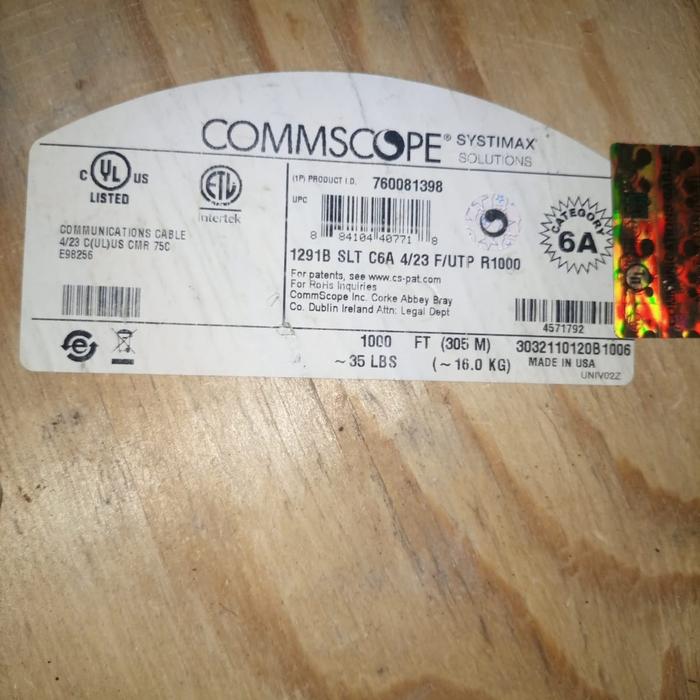 Jual KABEL UTP COMSCOPE SYSTIMAX CAT 6A GIGASPEED X10D - Jakarta Pusat ...