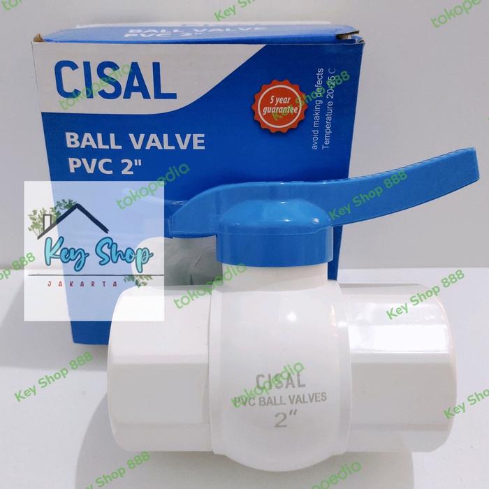 Jual BALL VALVE PVC 2" CISAL/BALLVALVE 2 INCH/STOP KRAN KERAN MODEL ...