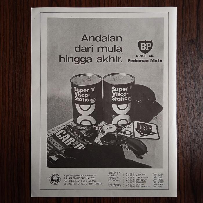 Jual Iklan Jadul OLI BP Motor Oil - Hiasan Dinding Poster Otomotif ...