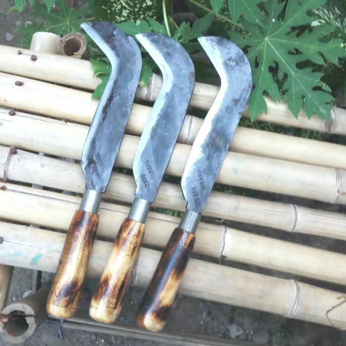 Jual Arit Golok GAGANG BENDO Kayu parang kebun baja/pisau dapur-sabit ...