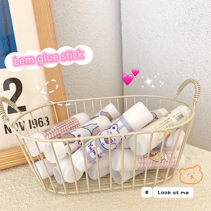 Jual Glue Stick Aesthetic Stationery 1 Piece Cute Little Girl Lem ...