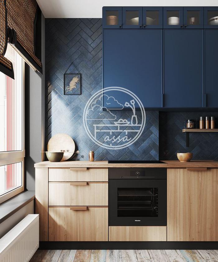 Jual Kitchen Set Minimalis - Biru kayu - Free laci sendok - Jakarta ...