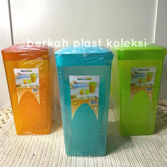 Jual TEKO set gelas plastik/TEKO set 4 gelas/TEKO piknik set dengan 4 gelas - Jakarta Pusat ...