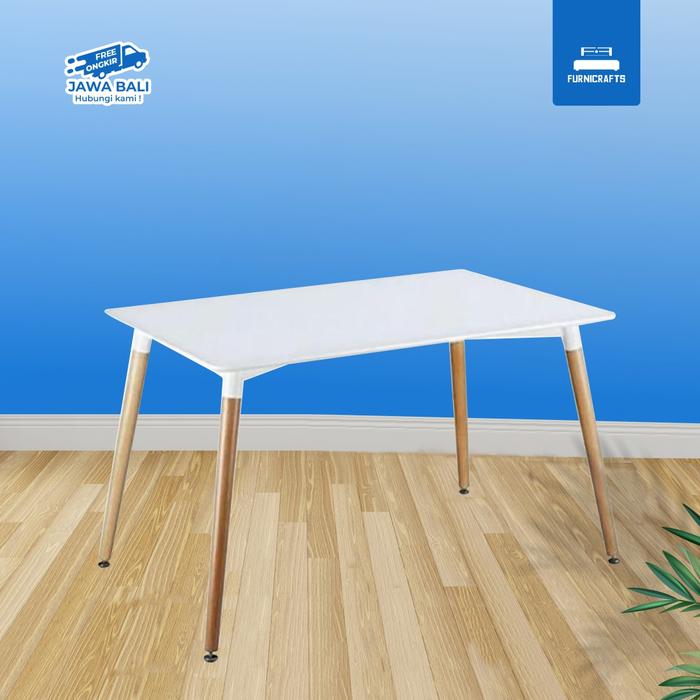 Promo MEJA MAKAN PERSEGI KAYU/MEJA MAKAN CAFÉ WHITE HALLEY DINING TABLE ...