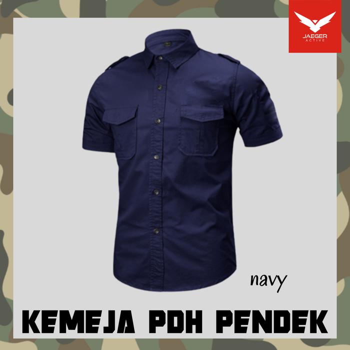 Jual Kemeja Baju PDH Putih Polos Seragam Kerja Lengan Pendek Pria XL ...