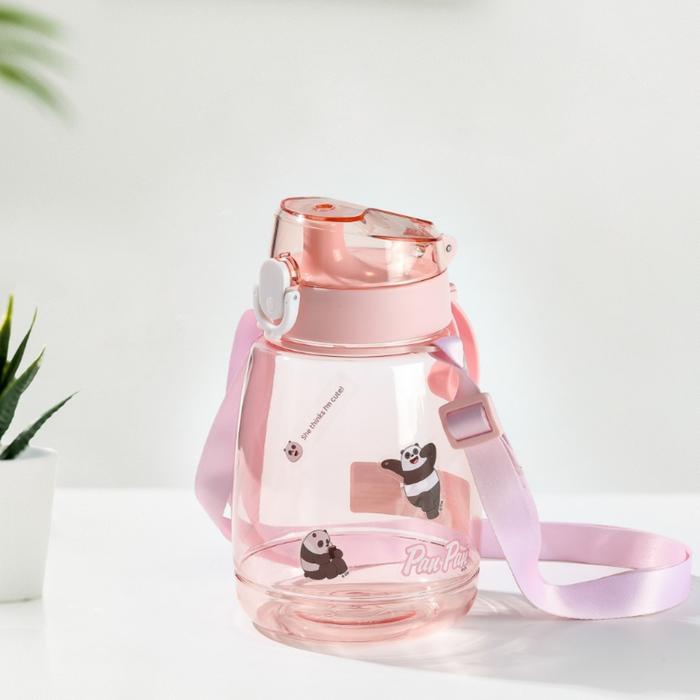 Jual MINISO WE BARE BEAR BOTTLE PINK TRAP / BOTOL MINUM MINISO 1300ML ...