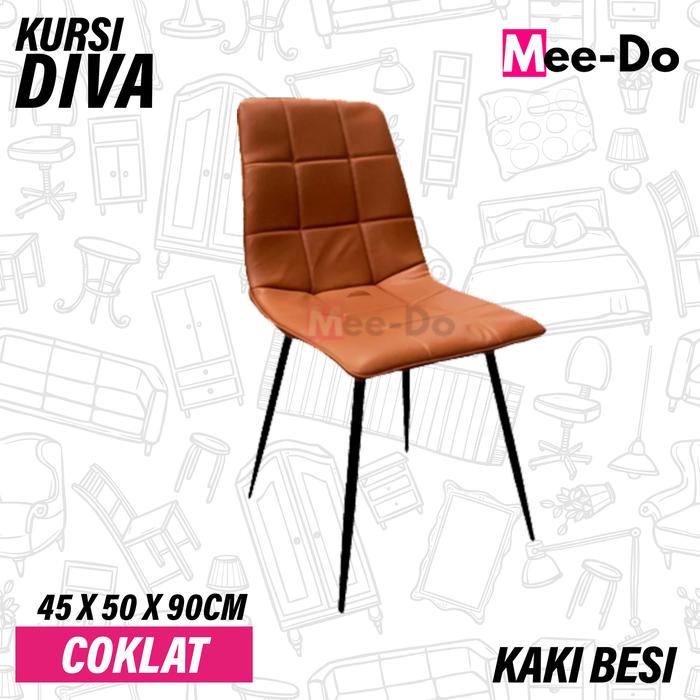 Promo Kursi Makan Minimalis Dining Chair Scandinavian - Diva - Coklat ...