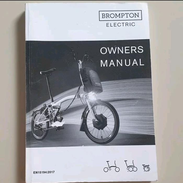 Jual Brompton buku Owners manual - Kab. Bandung - Bromptonkuy | Tokopedia