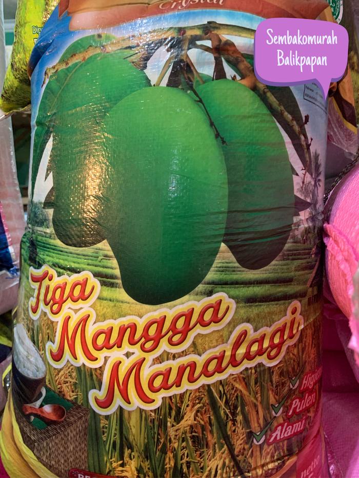 Jual Beras tiga mangga manalagi 25 kg - Kota Balikpapan - SEMBAKO MURAH BALIKPAPAN | Tokopedia