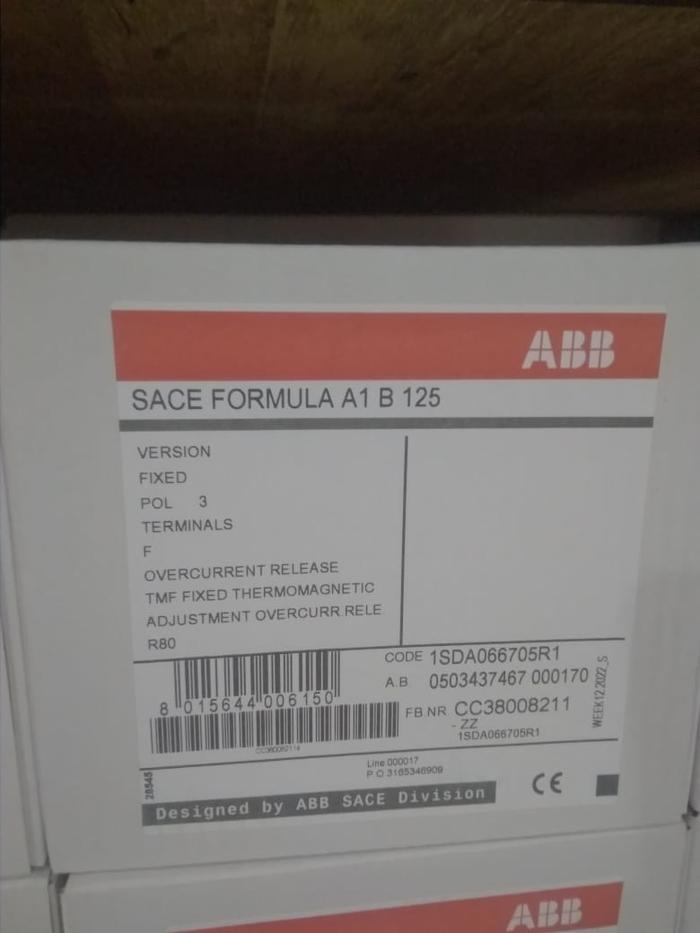 Jual MCCB ABB FORMULA A1B 80A 3P 18KA - Kota Semarang - PT. Jorady ...