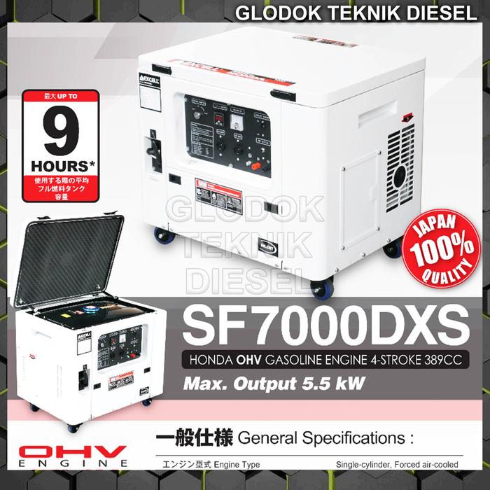 Jual HONDA Excell Generator Genset Silent Bensin 5000 5500 watt SF 7000 ...