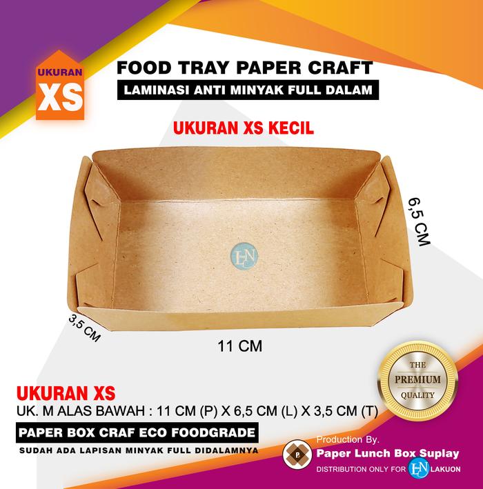 Jual FOOD TRAY / PAPER TRAY / TRAY KERTAS MAKANAN ECO NON LAMINASI ...