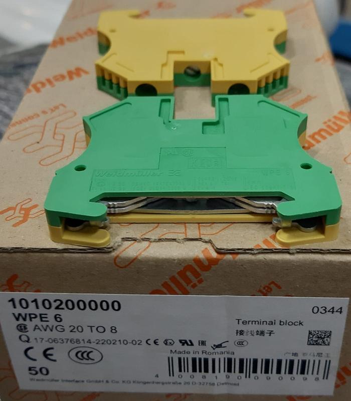 Jual Weidmuller WPE 6 WPE6 1010200000 Grounding Terminal Block ...