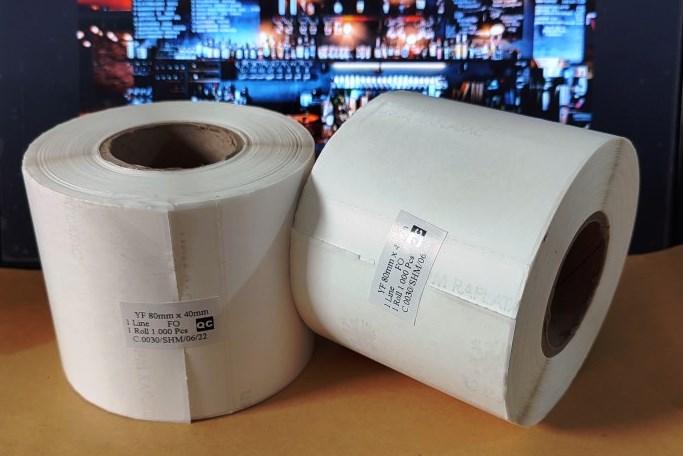 Jual Label Stiker Yupo 80x40 mm Anti Air Synthetic Yufo 80 x 40 Vinyl ...