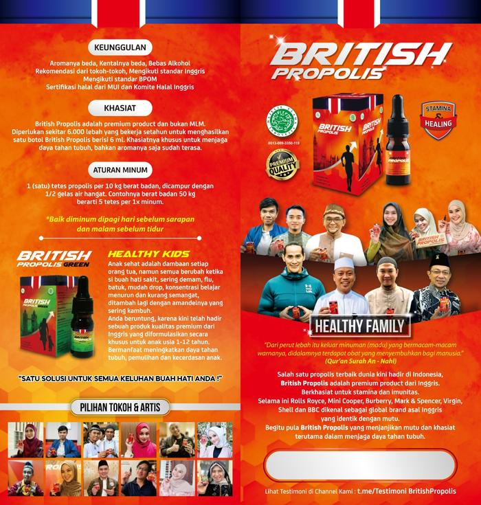 Jual BROSUR British Propolis / Pamflet 20X10 cm - Kota Depok - British ...