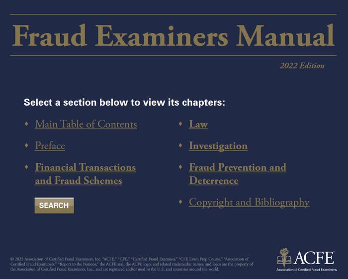 Jual ACFE CFE 2022 CERTIFIED FRAUD EXAMINERS MANUAL 2022 EDITION - BUKU ...