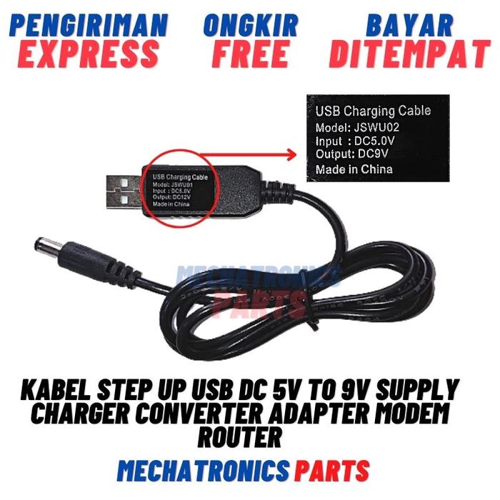 Jual Kabel Step UP USB DC 9V, 12V Supply Charger Converter Adapter ...