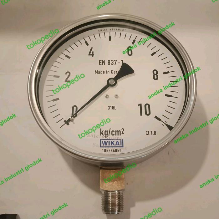 Jual pressure gauge wika 6 inch 10 kg - Jakarta Barat - aneka industri glodok | Tokopedia