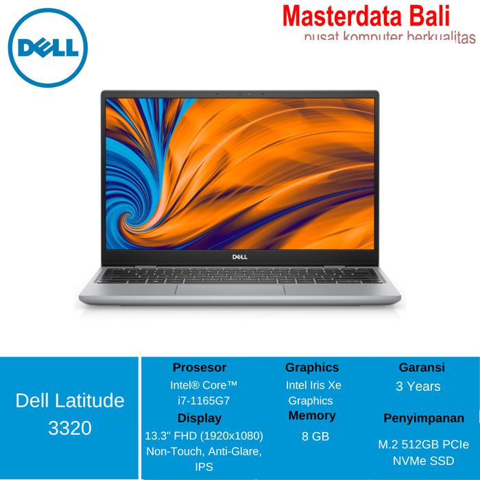 Jual Laptop Dell Latitude 3320 13 inch i7-1165G7 / 8GB / 512GB SSD W10 pro - Kota Denpasar ...
