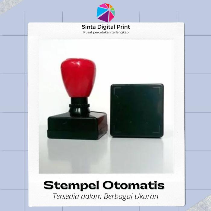 Jual Stempel Otomatis | Stempel Flash Kotak | Ukuran 25x17 25x22 23x22 ...