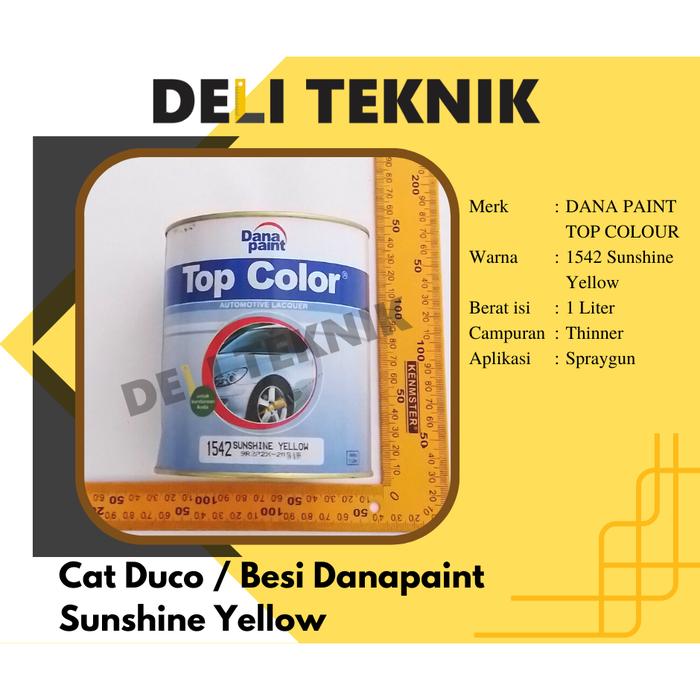 Jual Danapaint Top Colour - Sunshine Yellow 1542 / Cat Mobil Kayu ...
