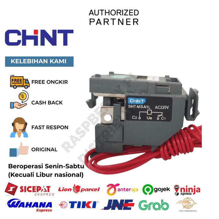 Jual CHINT SHUNT TRIP SHT-M3 A1L 220V - Jakarta Barat - Raspberry Pi Distributor | Tokopedia