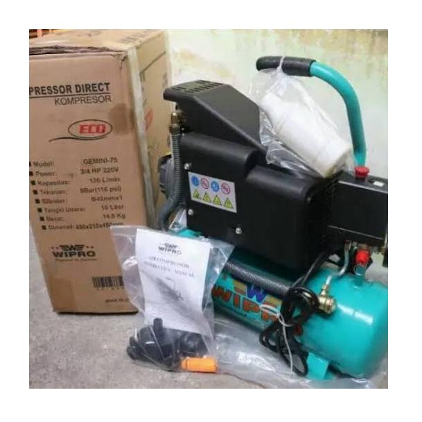 Jual WIPRO GEMINI 75 - KOMPRESOR 3/4HP 10 LITER - COMPRESSOR DIRECT OIL ...