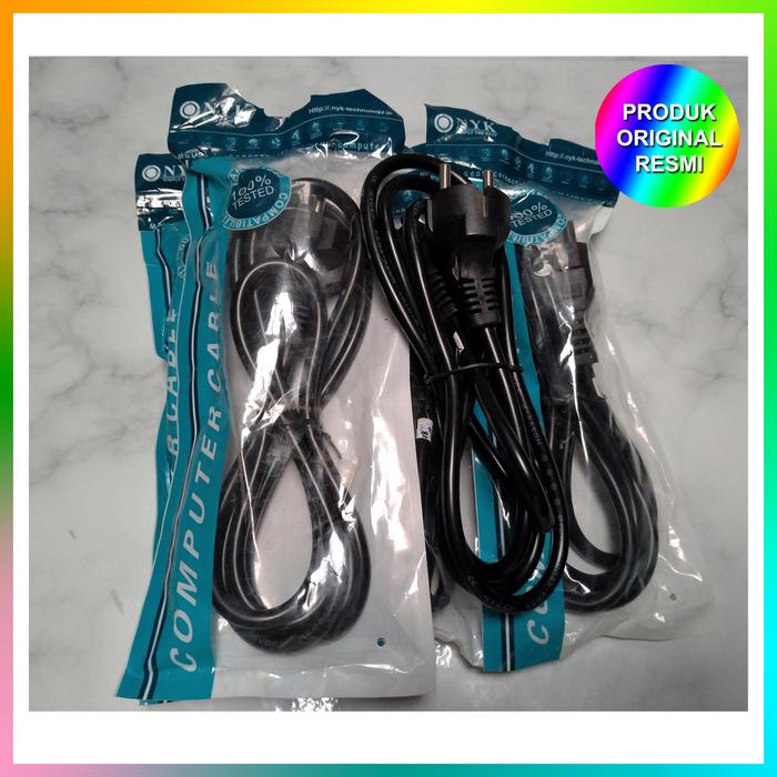 Jual KABEL POWER CPU/PC | +GROUNDING/ARDE | 3 LUBANG | 1.5M | ORIGINAL ...