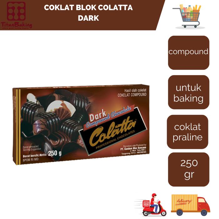 Promo Coklat Blok Colatta Dark Compound 250 Gram Coklat Hitam - Jakarta ...