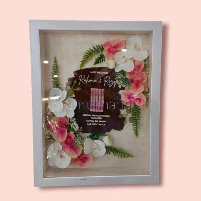 Jual Mahar brush akrilik nama timbul/mahar uang,LM replika - coklat ...