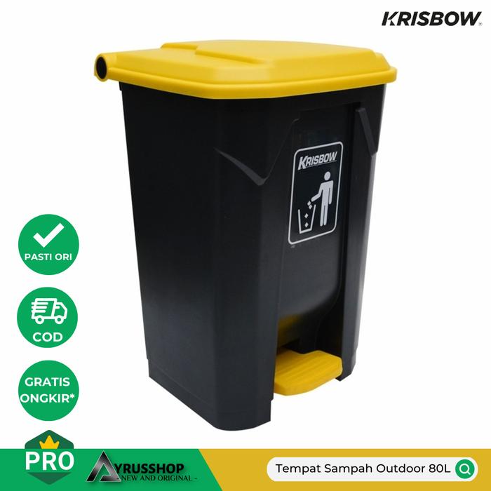 Jual Krisbow Tempat Sampah Outdoor Pedal Injak 80Ltr/Dustbin/Pedal Bin - Kota Surabaya ...