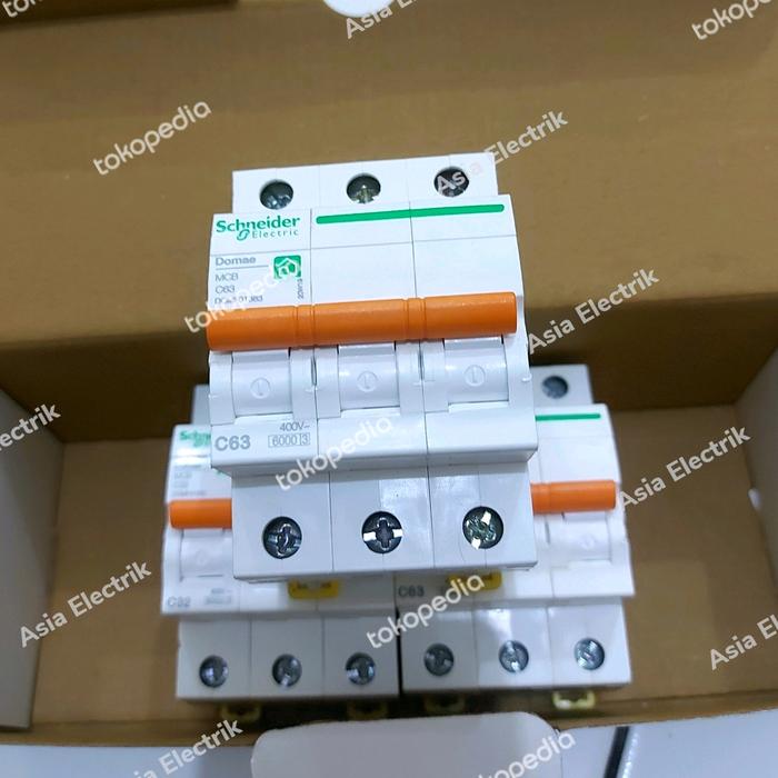 Jual MCB 3P 50A & 63A DOMAE SCHNEIDER ORIGINAL - Jakarta Pusat - Asia Electrik | Tokopedia