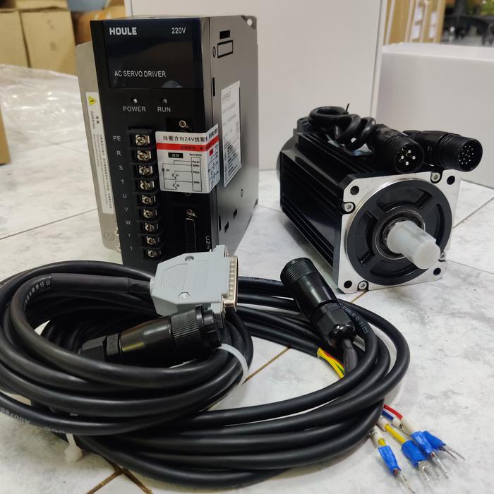 Jual Houle Servo Motor 1000W 1KW SET Drive 220V 2500 RPM 4NM Driver 1 ...