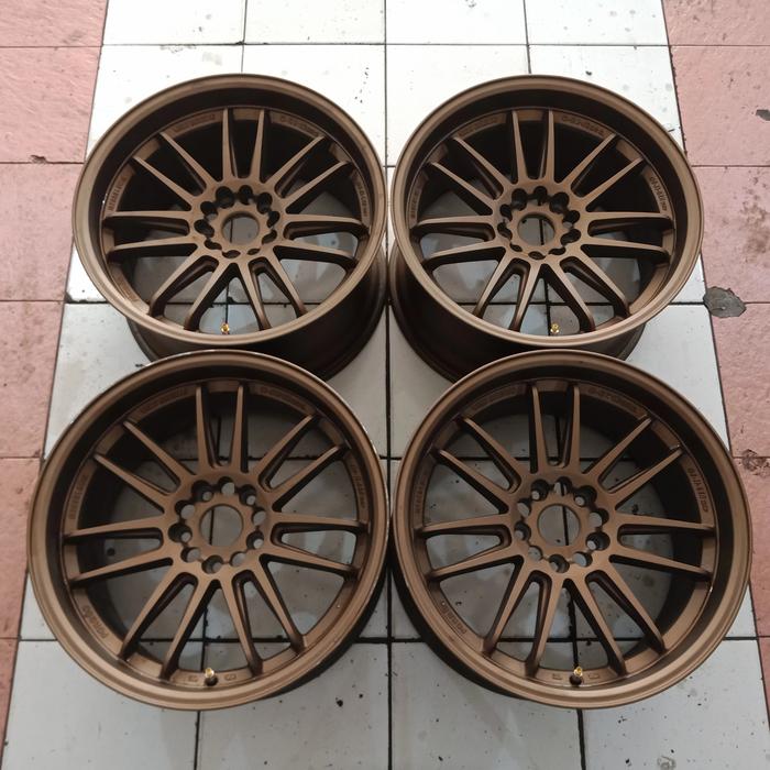 Jual velg rays re30 ring 18 bronze pcd 5x114 lebar 9,5 rata et 25 like ori - Kab. Bekasi - TOKO ...