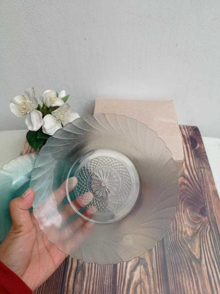 Jual Piring Kaca / Piring Beling / Piring Makan Bening Kaca Beling 1 ...