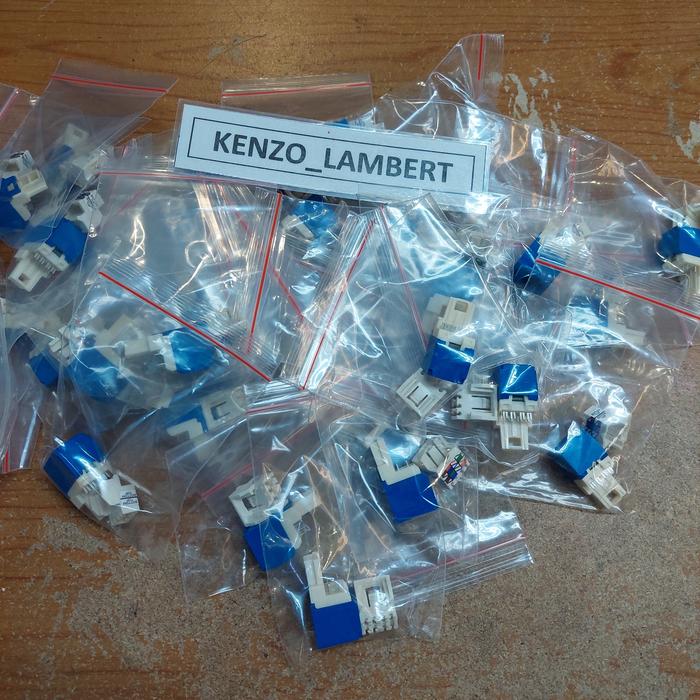 Jual modular panduit cat 6 CJ688TPBU SECOND BEKAS warna BIRU - Jakarta ...