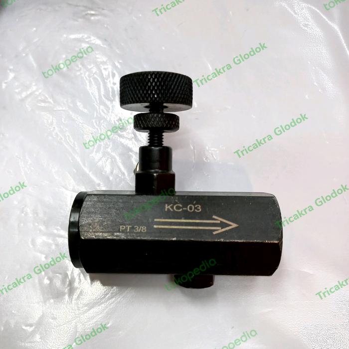 Jual flow control hydraulic 3/8inch/flow control hydraulic valve KC-03 ...