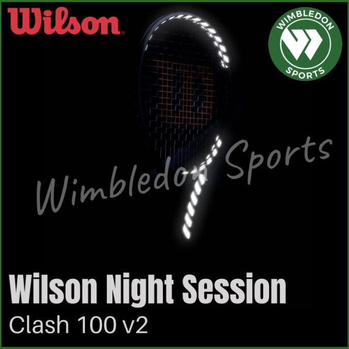 Jual Raket Tenis Wilson Clash 100 V2 Night Session / Raket Wilson Clash ...