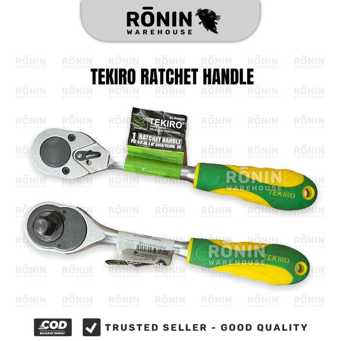 Jual TEKIRO Ratchet Handle 1/2" x 10" Gagang Stang Kunci Shock Sock Sok ...