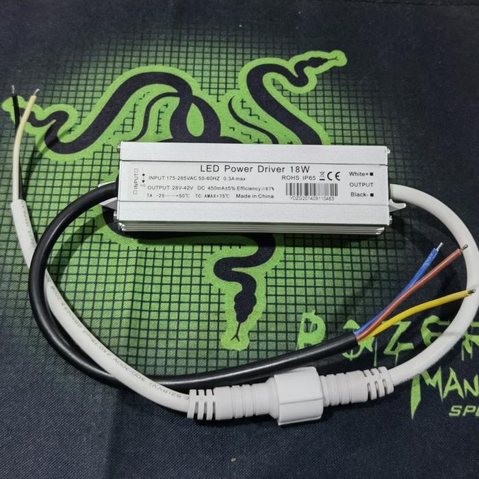 Jual Led Power Driver 28v-42v 450ma 18w-20w Waterproof Ip65 High ...