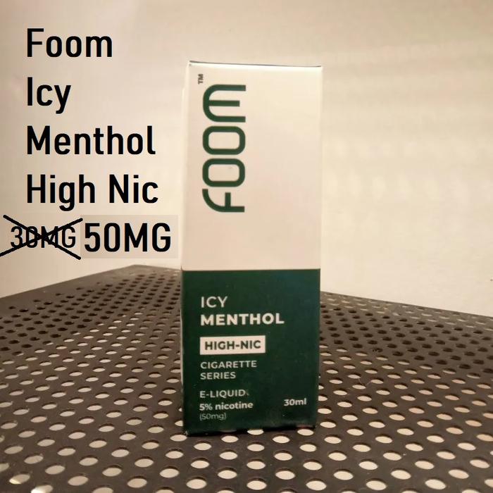 Jual NEW Foom Icy Menthol High Nic 50 MG Salt Nic 30ML 50MG Authentic ...